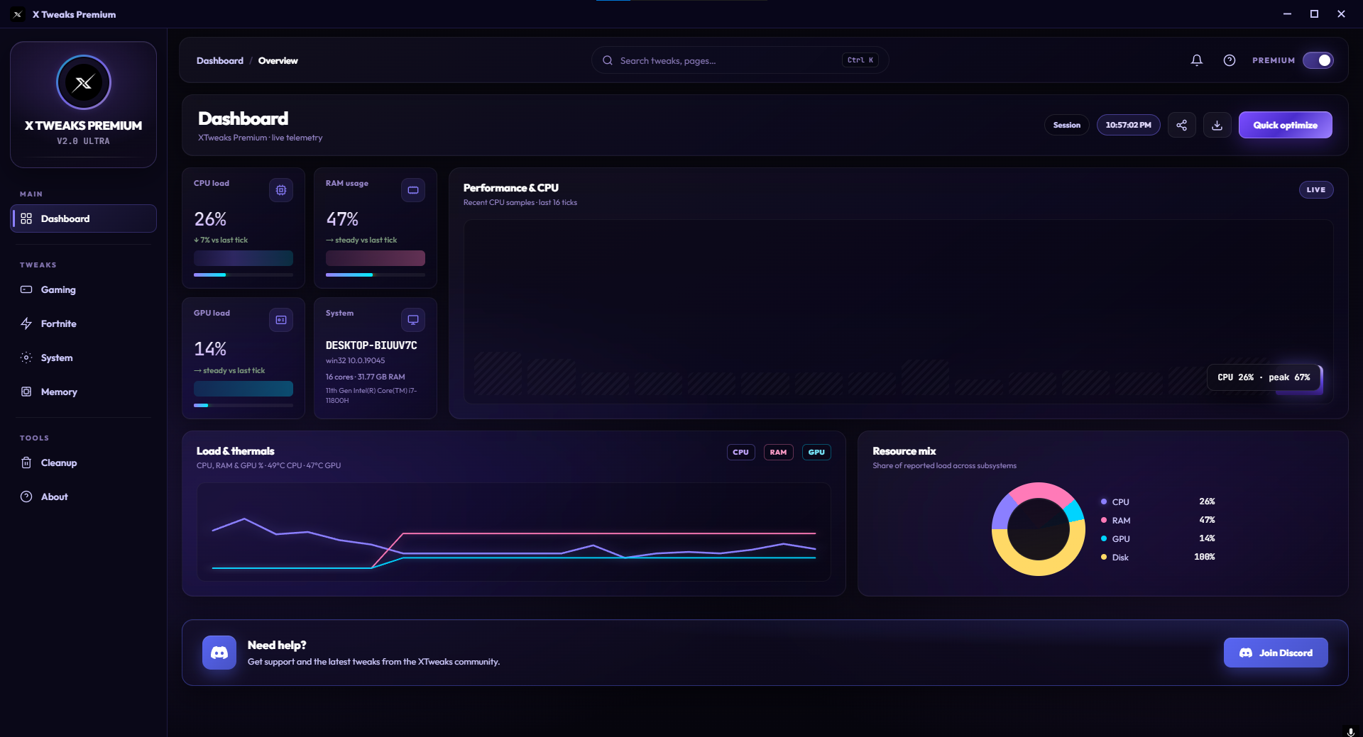 XTweaks - Next-Level Performance Tweaks